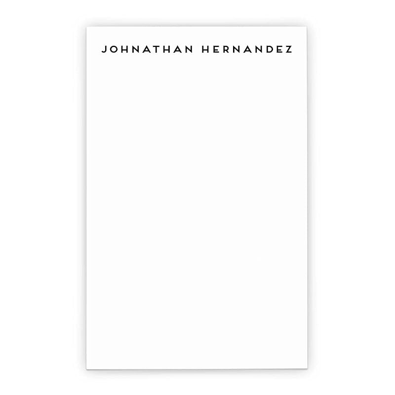 Amazon.com: Simple Personalized Notepad Set, Professional notepads ...