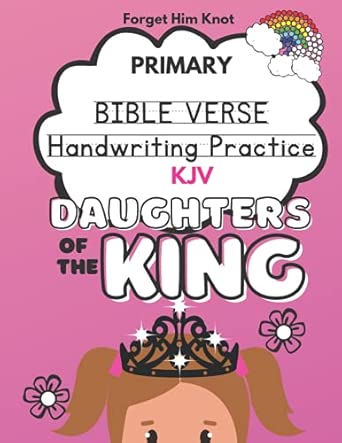 Bible Verse Handwriting Practice Workbook for Kids Ages 5 and Up- KJV ...