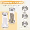 Amazon.com: Salt & Pepper Shaker Set for Kitchen - 4 oz Clear Glass ...