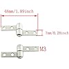 PSCCO 2PCS Torque Friction Type Positioning Hinges 360 Degree Torque ...