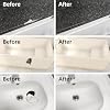 Tub and Fiberglass Shower Repair Kit White, 3.7oz Porcelain Tile Repair ...