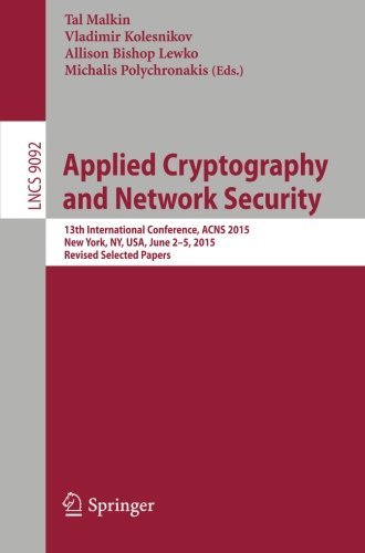 Applied Cryptography and Network Security: 13th International ...