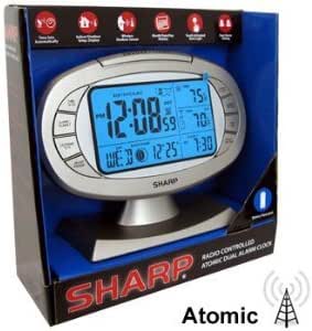 Amazon.com: Sharp Radio Controlled Atomic Dual Alarm Clock : Home & Kitchen