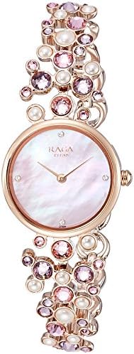 Titan Raga Moonlight Quartz Rose Gold Round Dial Women's Analog Watch ...