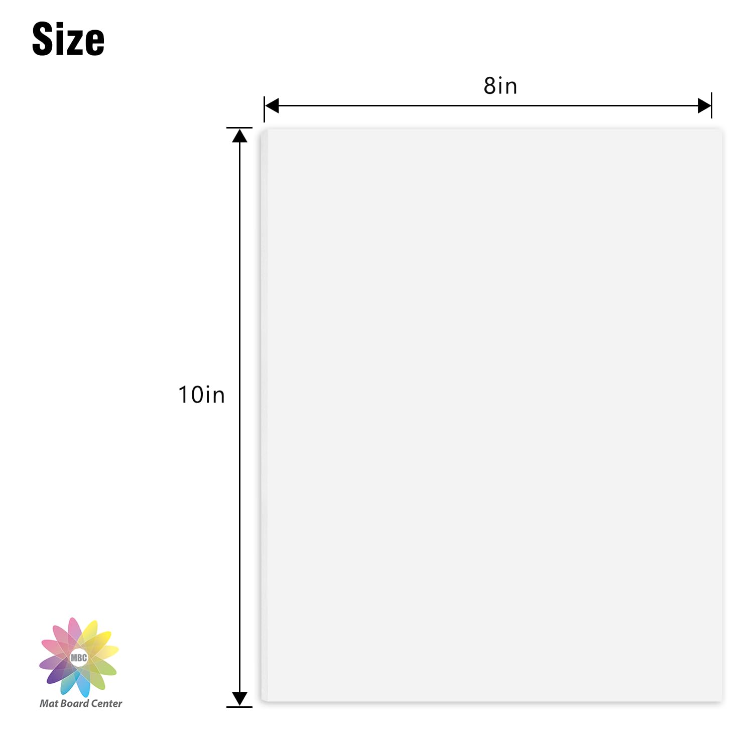 Snapklik.com : Mat Board Center, Pack Of 10 8x10 Foam Board, 1/8" Thick ...