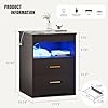 Amazon.com: Night Stand with Gun Drawer, Charging Bedside Table with ...