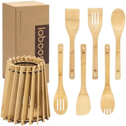 Amazon.com: Grand Sierra Designs Bamboo Cooking Utensils - 11-Piece ...
