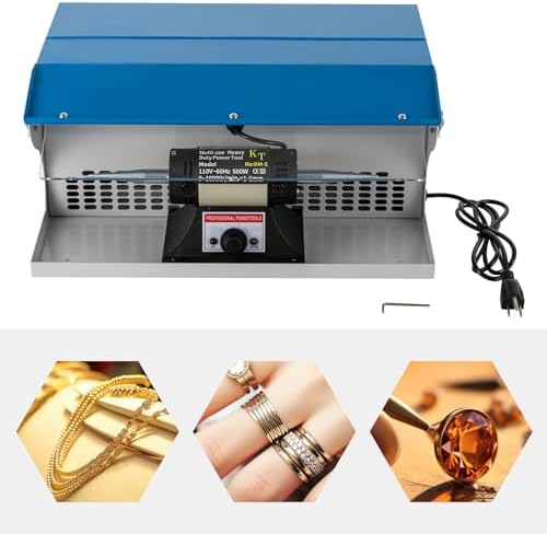 500W Jewelry Polisher, Freestanding Benchtop Polishing Buffing Machine ...