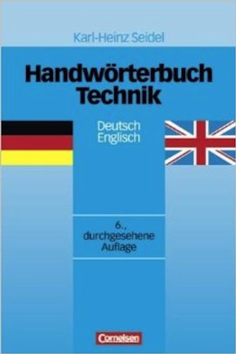 Handworterbuch Technik. Deutsch - Englisch . Hand-held Technical ...