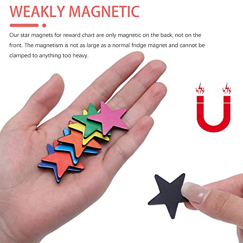 Rebanky 40Pcs Fridge Magnets Colourful Magnetic Stars Cute Magnets for ...
