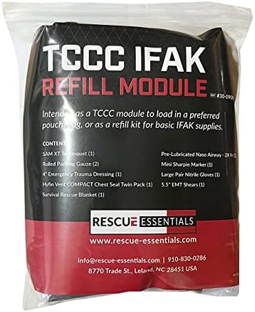 Amazon.com: Rescue Essentials TCCC IFAK Refill Module (SAM XT) : Pet ...