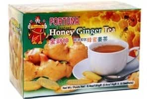 Amazon.com : Fortuna Golden Instant Honey Ginger Tea - 6.4oz [ 6 units ...