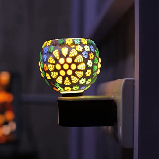 KRINATI HOME® Kapoor Dani/Aroma Oil Burner/Champor Burner/Incense Holder for God Pooja Healthy ...