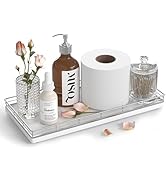 Amazon.com: Oak Bathroom Toilet Tank Tray, 13" Wood Toilet Paper ...