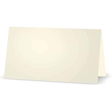 Amazon.com: Ivory Place Cards - Flat or Tent Style - 10 or 50 Pack ...