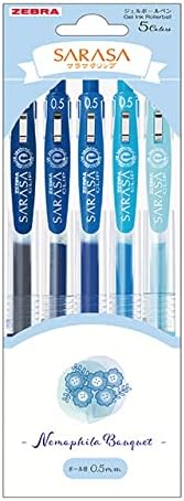 Zebra Sarasa Clip 0.5, 5 Vintage Color Set (JJ15-5C-VI) - Push Clip ...