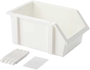 Amazon.com - PHILISENMALL Modern Gray/White Open Front Storage Box ...