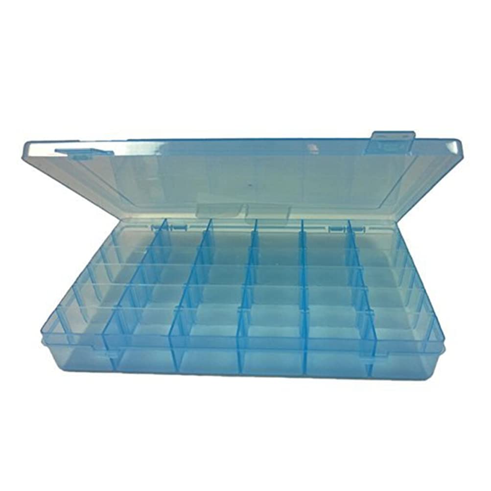 Amazon.com: 36 Grids Plastic Organizer Box with Adjustable Dividers ...