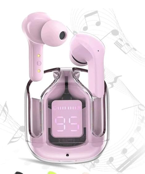 KV Enterprise Air31 Earbuds Wireless Crystal Transparent Bluetooth 5.3 ...