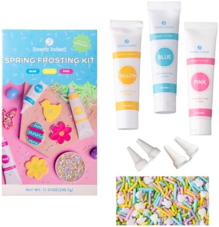 Amazon.com: Sweets Indeed Frosting Kit plus Sprinkles Frosting Tubes ...