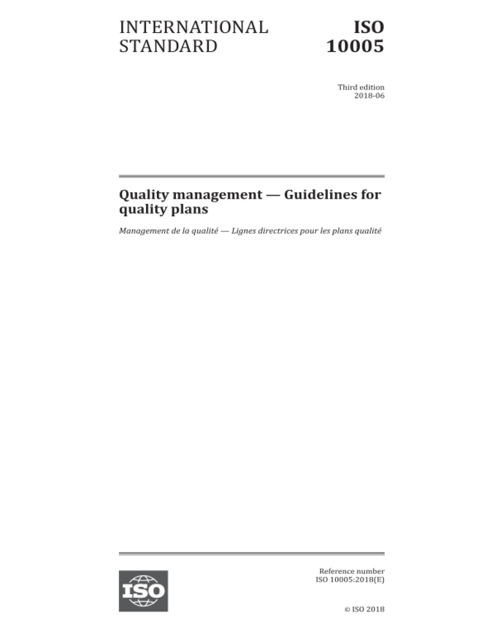 ISO 10005:2018, Third Edition: Quality management - Guidelines for ...