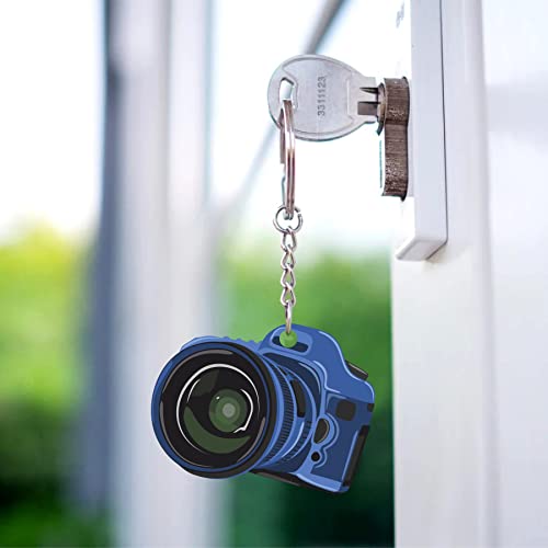 SIGNOOGLE Blue Camera Theme Printed Keychain Bike /Car /Men/Women /Bag ...