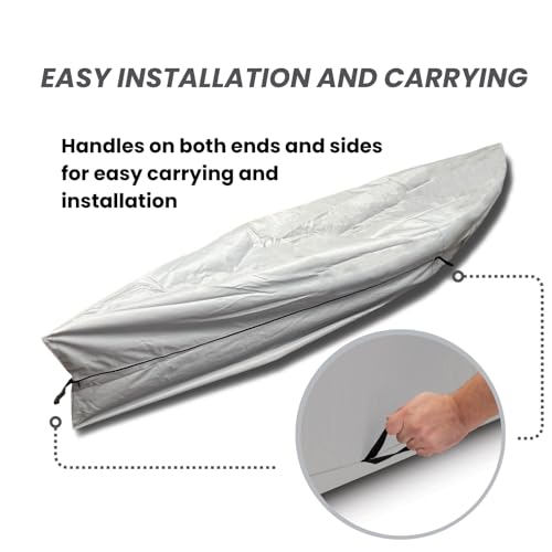 Snapklik.com : EliteShield Canoe Cover Kayak Cover; Waterproof UV ...