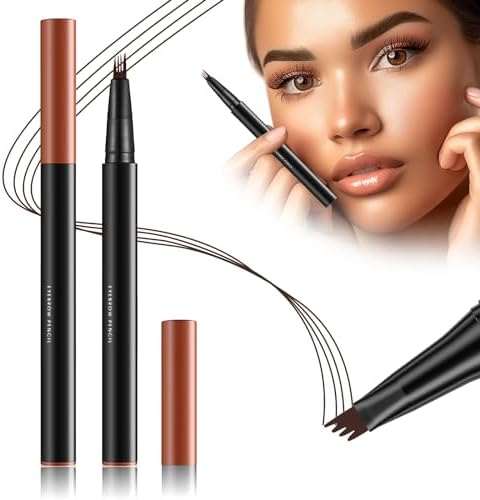 Amazon.com : Magic Eyebrow Pencil 4-Tip, 3D Waterproof Sweat-proof ...