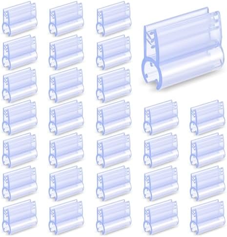 30 Stück Preisschild Halter Kunststoff Etikettenhalter Transparent ...