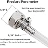 Amazon.com: Plumflex 4PCS Stainless Steel Beer Coupler Fitting,Beer ...