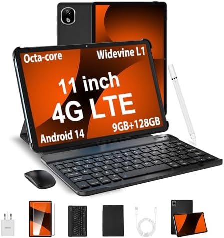 DOOGEE T30E Tablet with Keyboard, 11 Inch Tablet with Pen, 128GB ROM ...