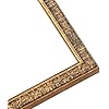 Amazon.com - 9x17 Frame Gold Kingsley Distressed Solid Wood Picture ...
