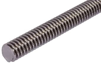 Trapezoidal-threaded spindle DIN 103 Tr.20 x 8P4 x 1000mm long double ...