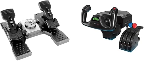 Amazon.com: Logitech G Pro Flight Yoke System + Pro Flight Rudder ...
