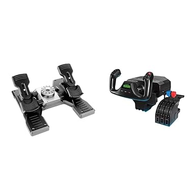 Amazon.com: Logitech G Pro Flight Yoke System + Pro Flight Rudder ...