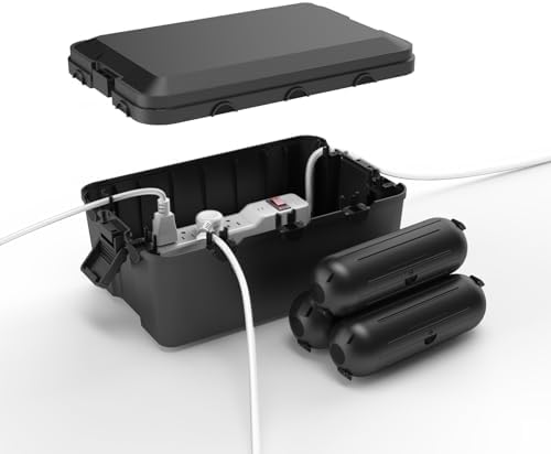 PLUGTUL Large Outdoor Electrical Box Waterproof, 4 Pack, Outdoor ...
