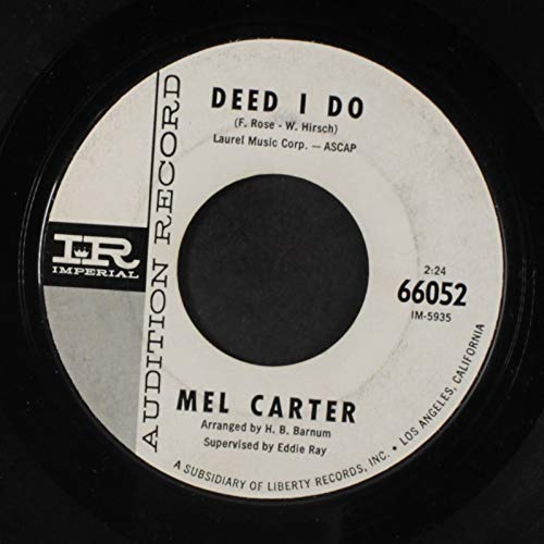 MEL CARTER - deed i do / what's on your mind - Amazon.com Music