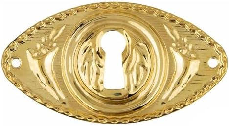 Victorian Cast Brass Decorative Keyhole Cover | 2" W x 1 1/2" H ...