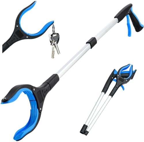 Amazon.com: 2024 Upgrade Grabber Reacher Tool, 360° Rotating Head, Wide Jaw, 32" Foldable ...