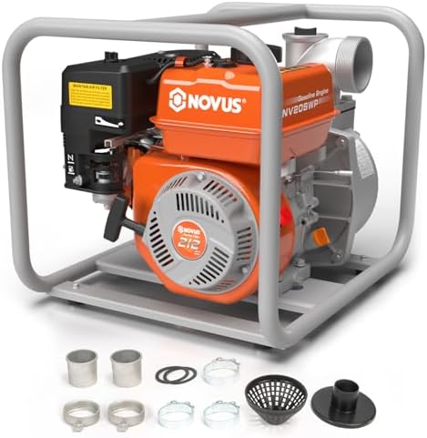 Amazon.com: 212CC Gas-Powered Trash Water Pump with Hose Kit- 2 Inch ...