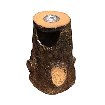 Amazon.com: TOMYEUS Outdoor Trash Can Outdoor Tree Stump Shape Trash ...