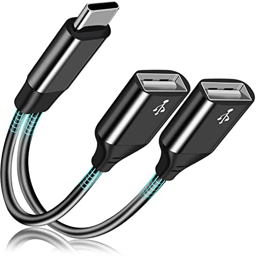 Amazon.com: USB C Male to Dual USB Female Cable Adapter, Type C to Dual ...