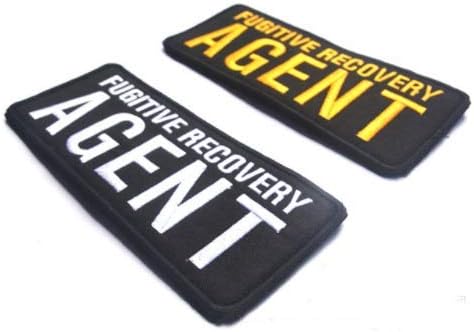 Amazon.com: 2pc Fugitive Recovery Agent 3D Tactical Patch Military ...
