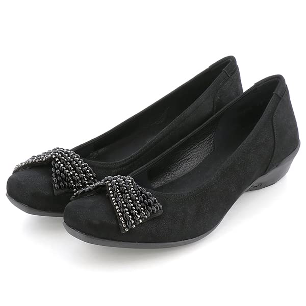 Amazon | [コンポジション9] ビーズリボンモチーフコンフォートパンプス B 22.5 | composition9(コンポジションナイン) | パンプス