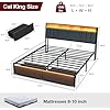 Amazon.com: IKIFLY California King Bed Frames with Dustproof Storage ...