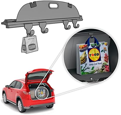 Amazon.com: Ertisi Car Trunk Hooks with Innovative Mount to Cargo Cover ...