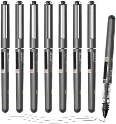 Amazon.com: COLNK Gel Ink Pens 0.5mm Black Ink Fine Point with Soft ...