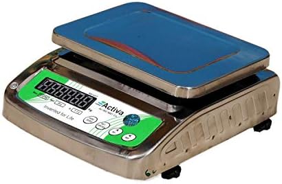 ACTIVA 20KG WEIGHT MACHINE STAINLESS STEEL | DOUBLE DISPLAY | 2GRAM ...