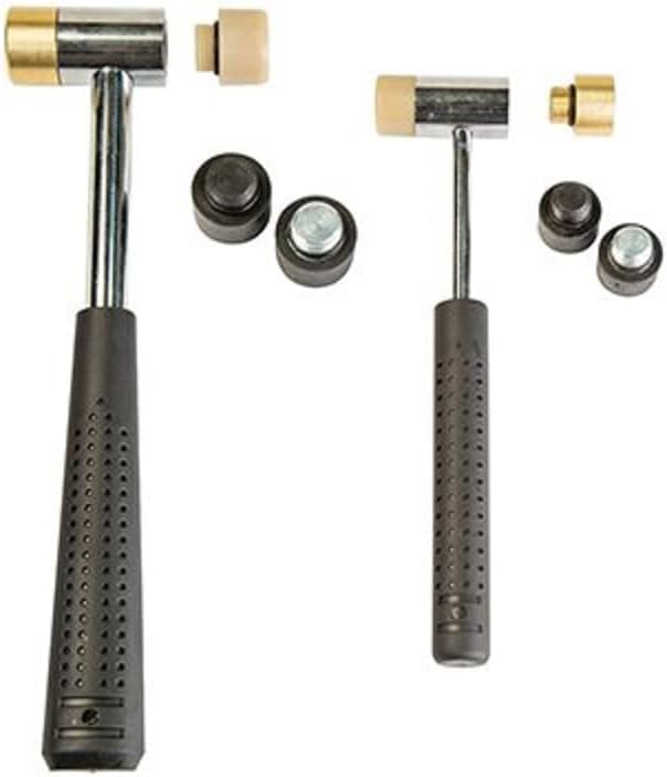 SE 5-IN-1 Dual Interchangeable Hammer - Threaded Copper, Brass Faces ...