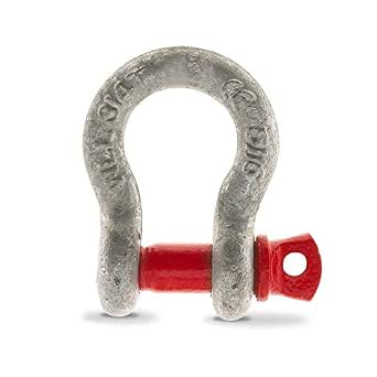 Manille lyre de levage galva H.R. diam. 13 mm Résistance 1T5 - Lot de 2 ...
